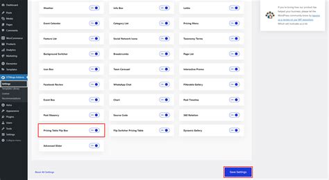 Pricing Table Flip Box Widget HT Mega Addons For Elementor