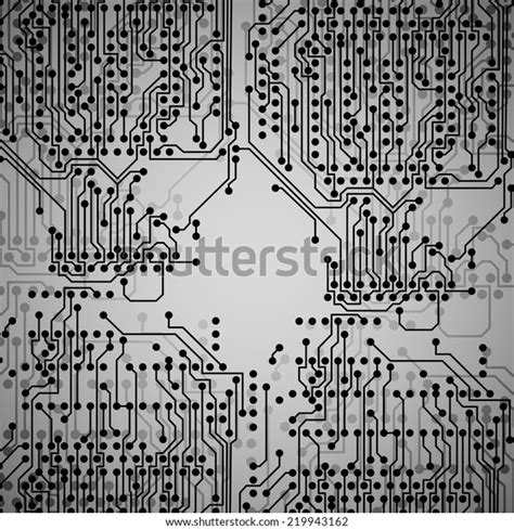 Microchip Background Electronics Circuit Eps10 Vector Stock Vector Royalty Free 219943162