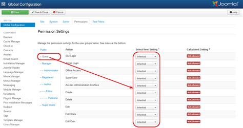 J3xaccess Control List Tutorial Joomla Documentation
