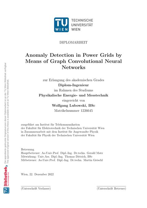 Pdf Anomaly Detection In Power Grids By Means Of Graph Convolutional