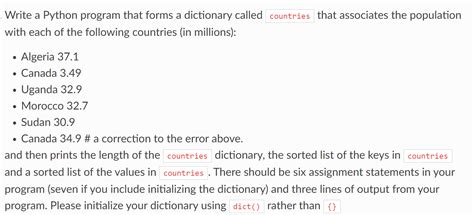Solved Write A Python Program That Forms A Dictionary Chegg