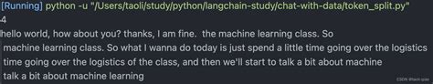 Langchain使用之 文本分割splitterrecursivecharactertextsplitter Csdn博客