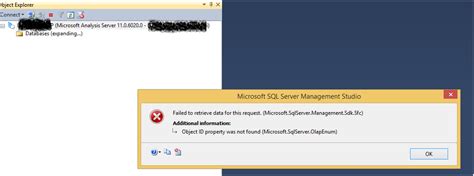 loading ssas tabular databases in ssms fails for non admin users with