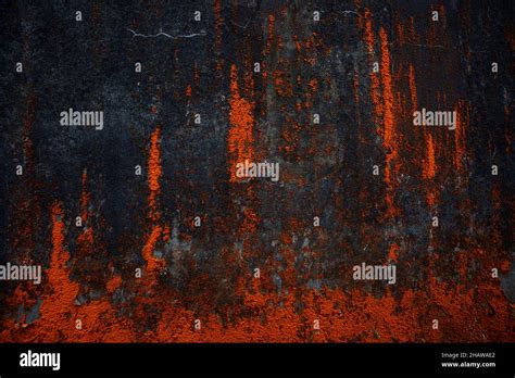 House Facade With Red Algae Growth Sao Miguel Island Azores Portugal