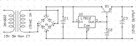 Rangkaian Power Supply Sederhana Volt Koleksi Skema Rangkaian Elektronika