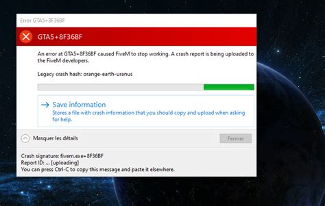 Request Information For Crash Server Discussion Cfx Re Community