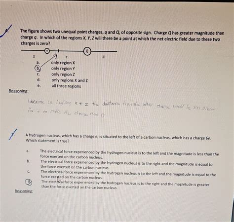 Solved The Figure Shows Two Unequal Point Charges Q And Q Chegg