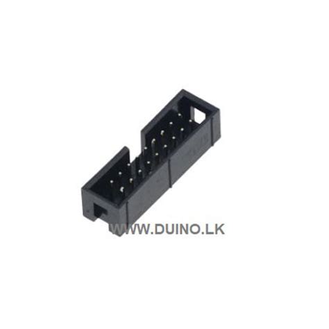 IDC Box Header Male Connectors Double Row Pitch Mm Straight Pin Male IDC Socket Duinolk
