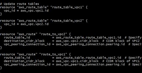 How To Create Aws Vpc Peering Using Terraform Geeksforgeeks