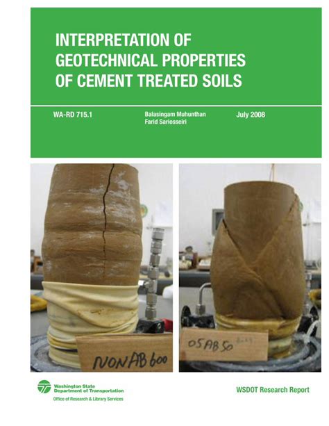 pdf interpretation of geotechnical properties … · · 2009 08 05one of
