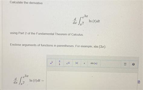 [solved] calculate the derivative so using part 2 of the fu