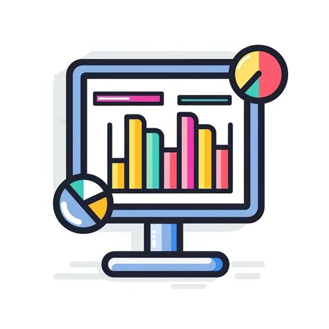 Colorful Data Analytics Computer Illustration Free Photo Illustration Rawpixel