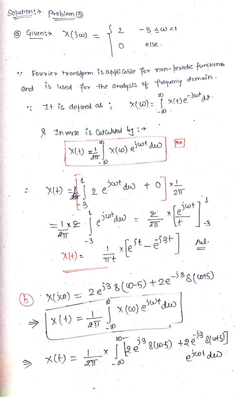 [solved] problem 3 15 points each find the inverse fourier