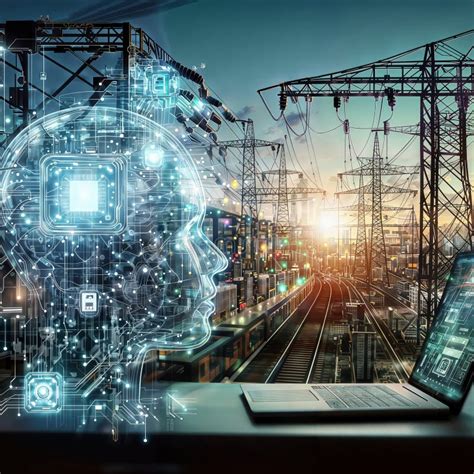 Artificial Intelligence And Machine Learning Concept 3d Rendering Double Exposure Generative