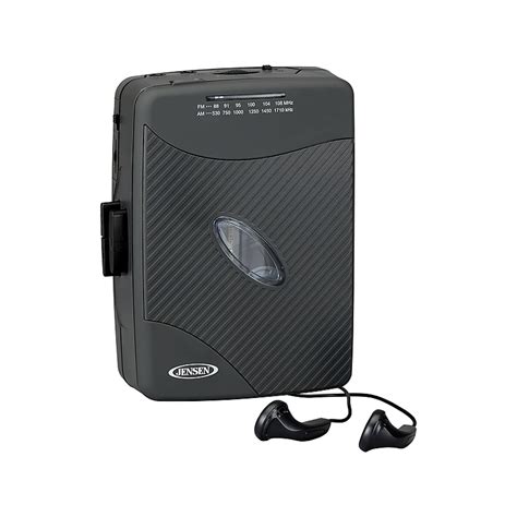 Jensen Scr 75 Stereo Cassette Player With Amfm Radio Black Image 1