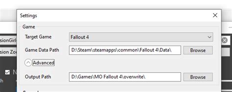 Bodyslide Not Updating Built Body Using Mo2 Fallout 4 Technical