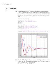 Plotting Mathematical Functions with MATLAB: Exercises & | Course Hero
