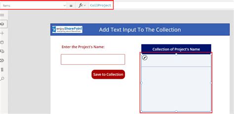 how to add text input to power apps collection enjoy sharepoint