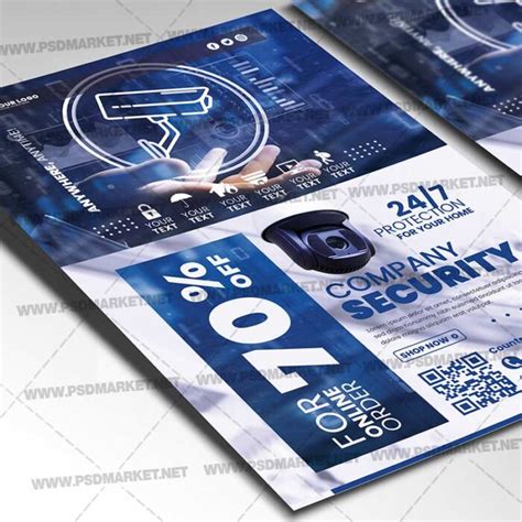 Security Services Card Printable PSD Template PSDmarket