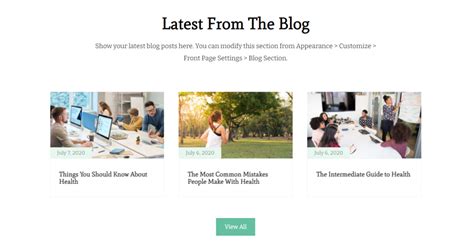 How To Configure Blog Section Blossomthemes