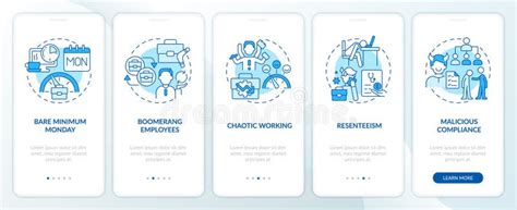 Walkthrough Cognitive Computing Features With Blue Icons Stock Illustration Illustration Of