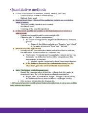 Quantitative Methods Pdf Quantitative Methods Levels Of Measurement Nominal Ordinal