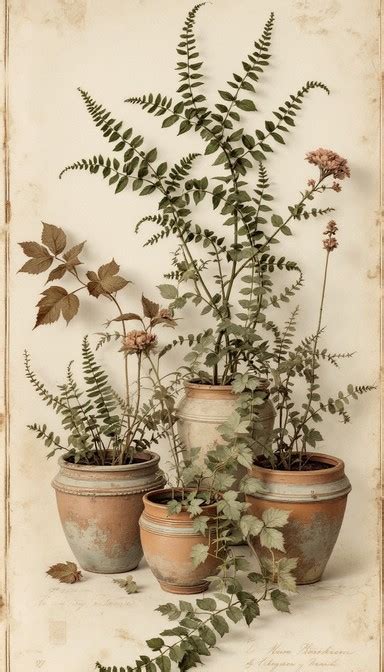 Free Victorian Botanical Collection Image Ferns Botanical Vintage