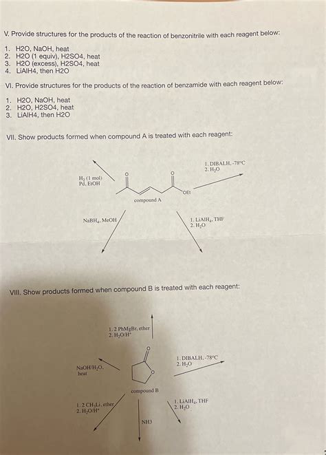 [solved] pls help me solve these problems v provide structures for