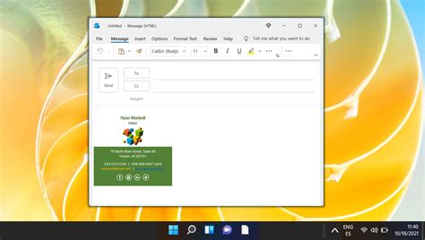 Microsoft Outlook 2010 Create Email Signature Islamvast