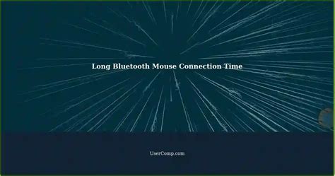 bluetooth mouse connection takes 20 seconds on kde neon ubuntu