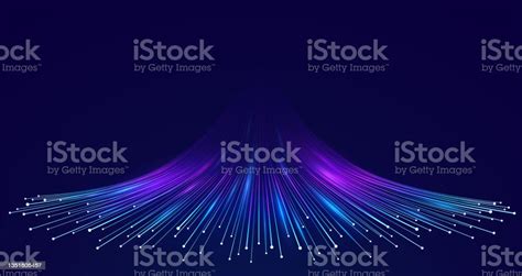 Abstract Digital Big Data Background Fiber Optic Network Lines Stock Illustration Download