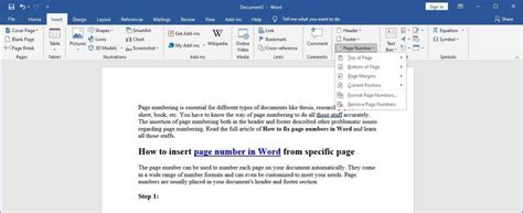 How To Fix Page Numbers In Word Enjoytechlife