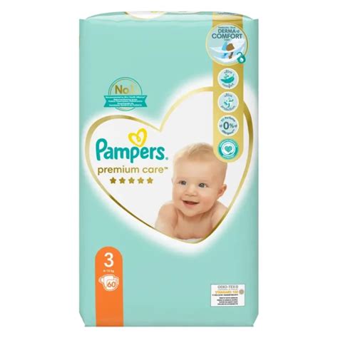 PAMPERS Premium Care No 3 Πάνες για Μωρά 6-10 Kg - 60 τεμάχια JUMBO ...