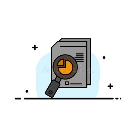 Research Analysis Analytic Analytics Chart Data Graph Business Flat Line Filled Icon