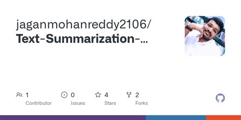 Github Jaganmohanreddy2106text Summarization With Flask