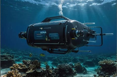 Underwater Drone Exploration Premium Ai Generated Image