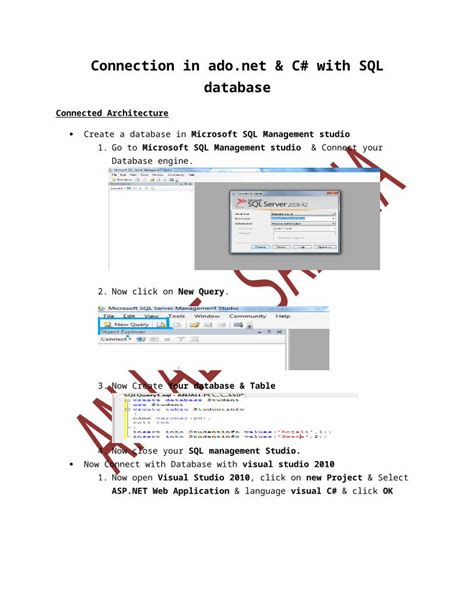 Docx Sql Connected Architecture Dokumentips