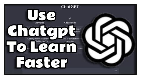 How To Use Chatgpt To Learn Faster Youtube