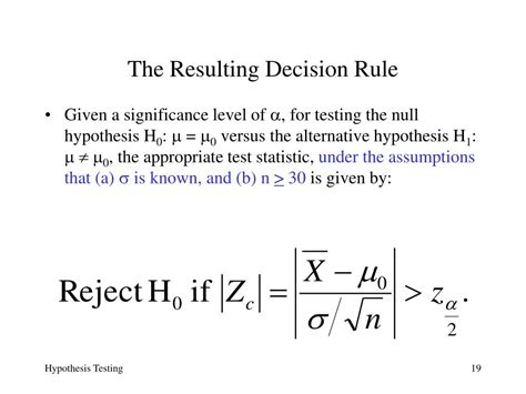 Ppt Hypothesis Testing Lecture Powerpoint Presentation Free Download Id 6592454