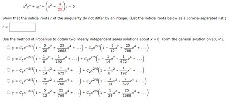 solved the point x 0 is a regular singular point of the