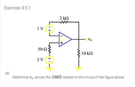 Solved Determine V0 Across The 10kÎ© Resistor In The Circuit Of The