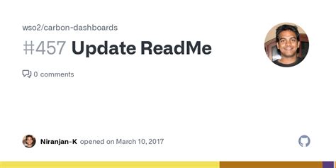 Update Readme · Issue 457 · Wso2carbon Dashboards · Github