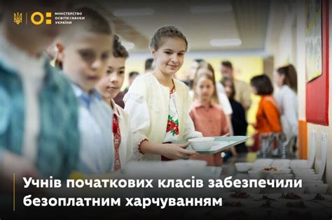 Українські школярі початкових класів харчуватимуться безкоштовно реформа шкільного харчування