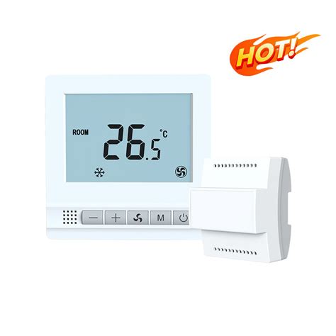 Classical Design Simple Rs485 Modbus Room Thermostat For Fan Coil Unit Energy Saving Room