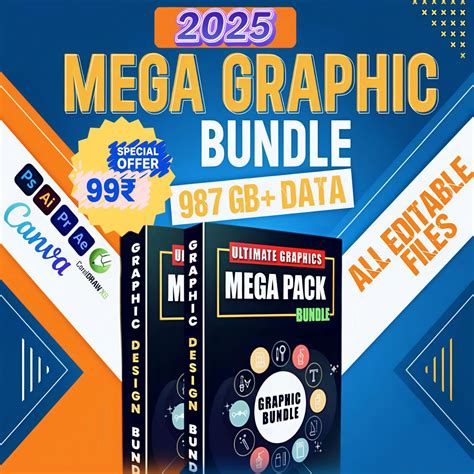 Mega Graphic Bundle 1000 Gb Graphic Bundlecanva Template Resell Bundle Masterbundles