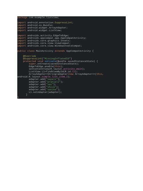listview pdf