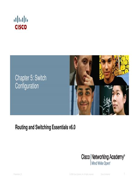 Chapter 5 Switch Configuration Routing And Switching Essentials V6 0 Pdf Booting Network