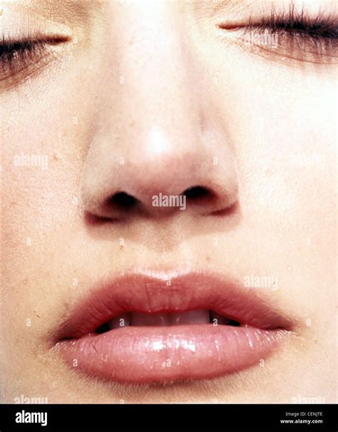 Female Mouth Slightly Open