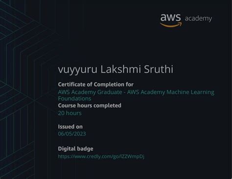 Lakshmi Sruthi Vuyyuru On Linkedin Machinelearning Aws