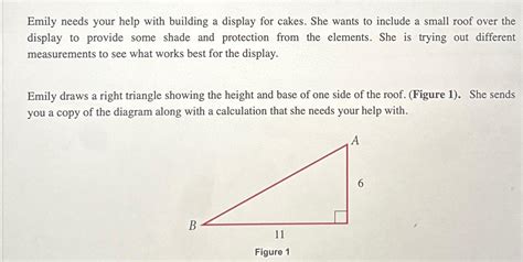 Solved Emily Needs Your Help With Building A Display For